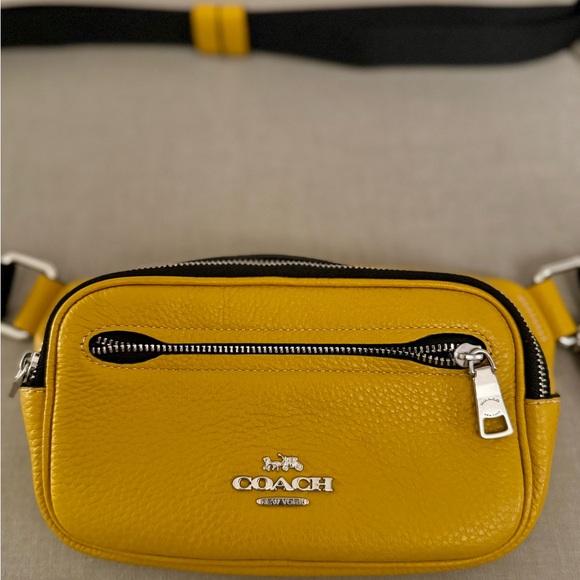 Coach | Bags | Coach Yellow Leather Crossbody Bag | Poshmark